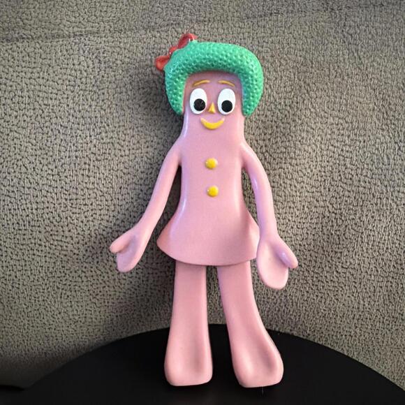 Toys | Gumby Girlfriend Minga Pink Plastic Vintage Bendy Toy Figure 45 ...